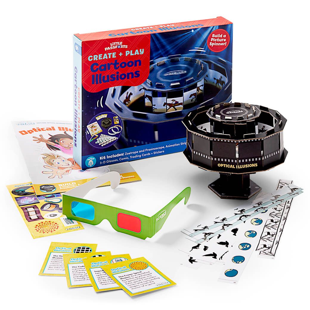 Mini Cartoon Optical Illusion