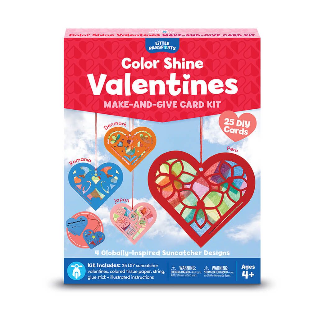 Valentine Card Kit: Color Shine Valentine | Little Passports