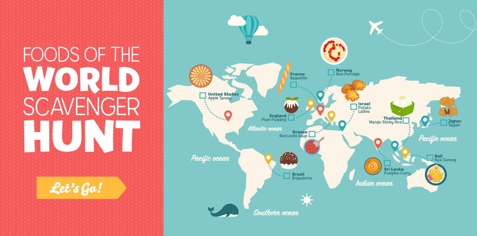 Foods of the World Scavenger Hunt - Little Passports