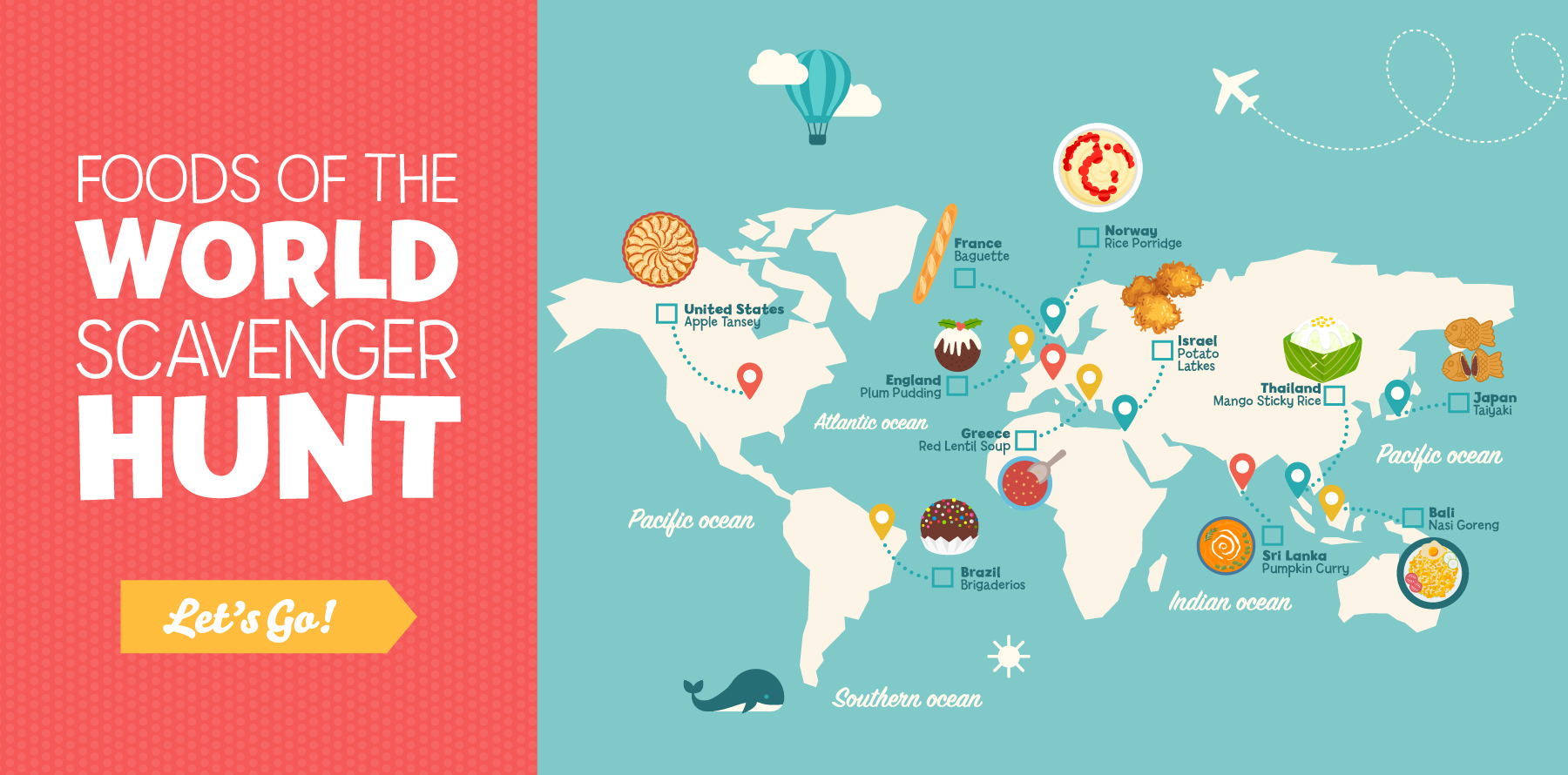 Foods of the World Scavenger Hunt - Little Passports