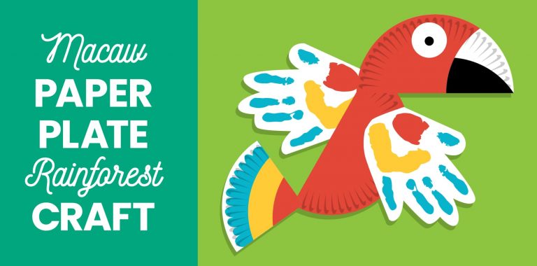 Macaw Paper Plate Rainforest Craft - Little Passports