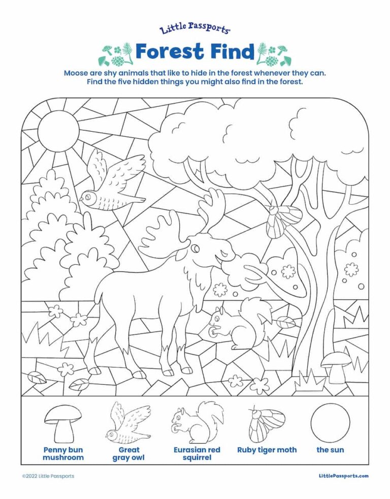 Woodland Animal Activities - Little Passports