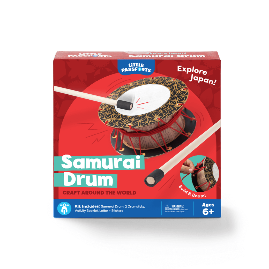 DIY Japanese Samurai Taiko Drum for Kids | Little Passports