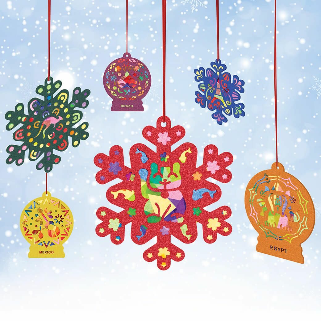 Color Shine Winter Ornaments for Kids | Little Passports