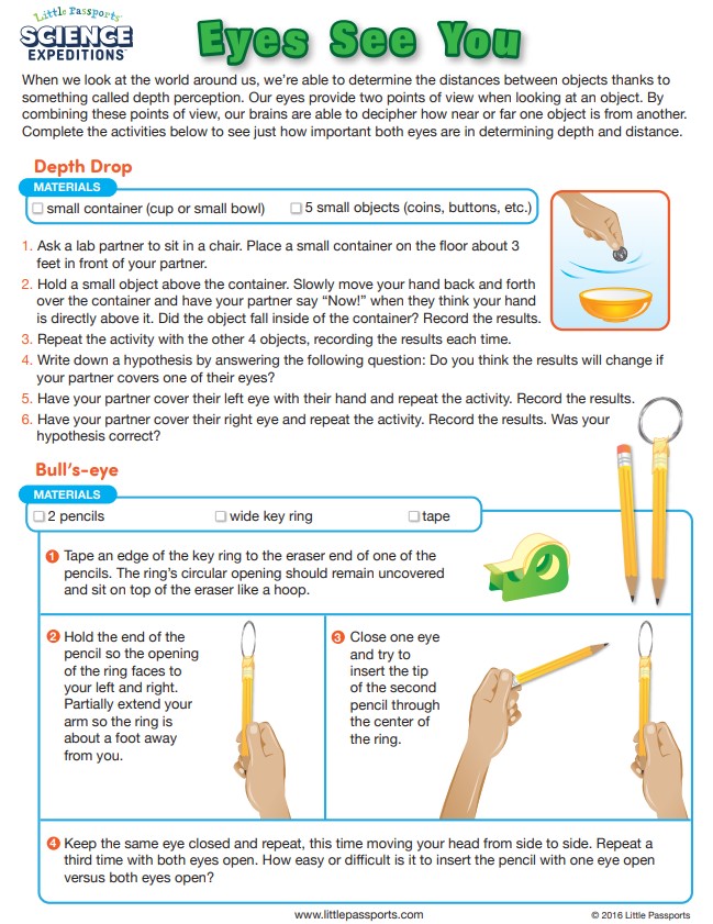 Experiment with Depth Perception - Little Passports