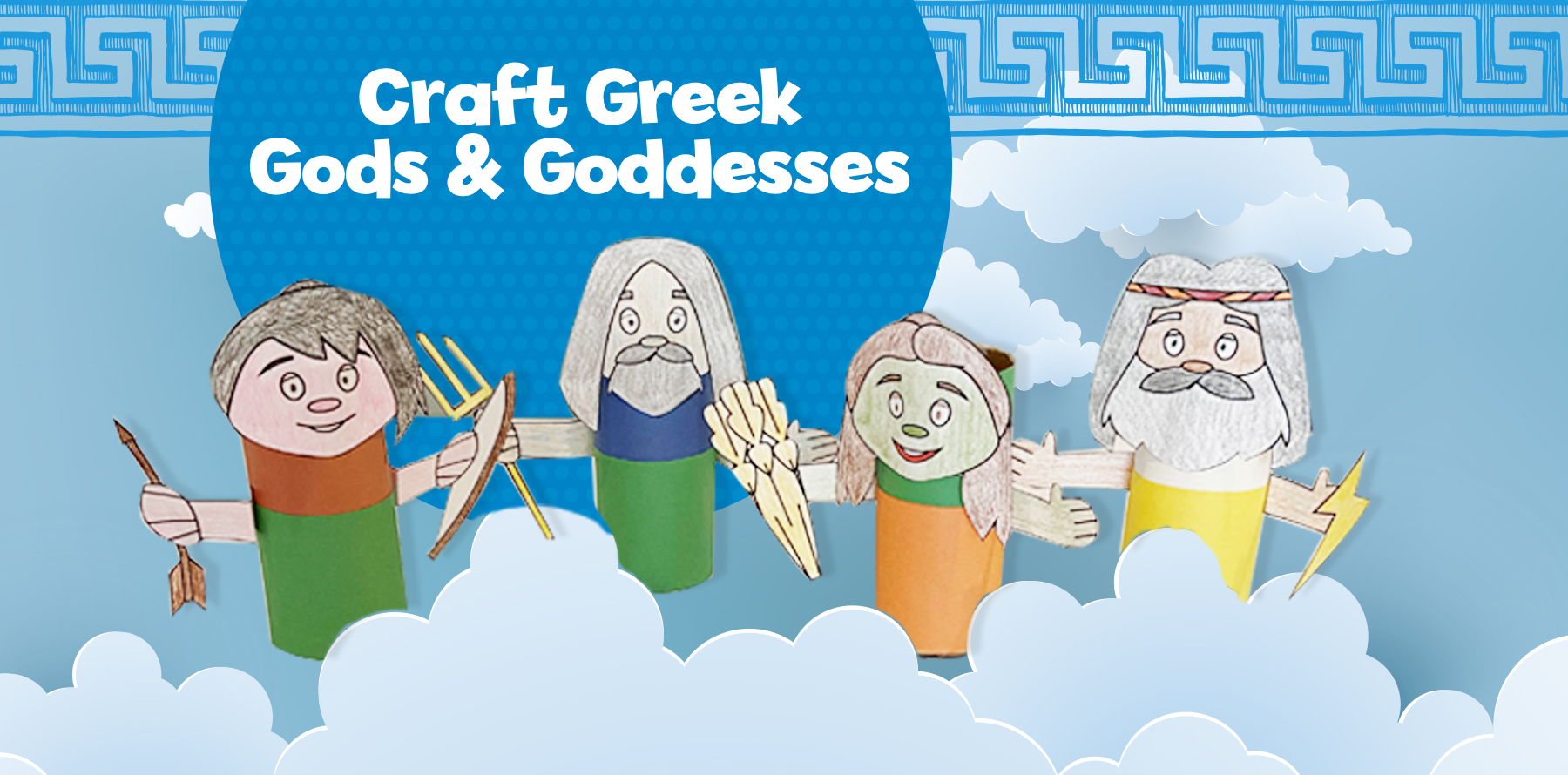 Make Greek Mythology God and Goddess Characters from Cardboard Tubes ...